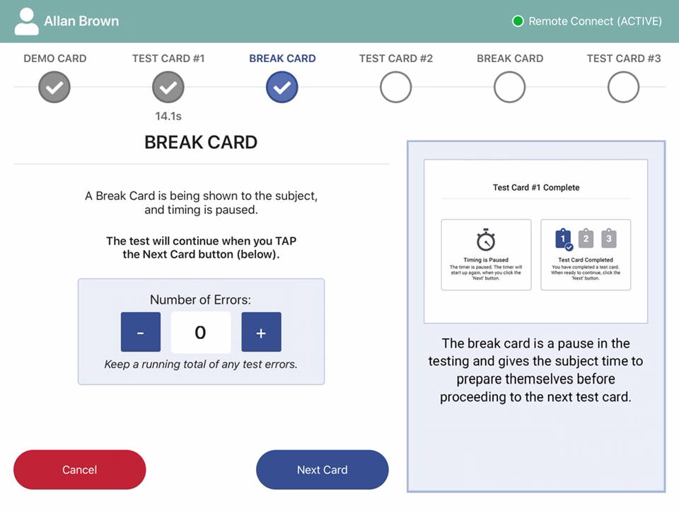 How to Administer a Remote K-D Test (iOS) - King Devick Support