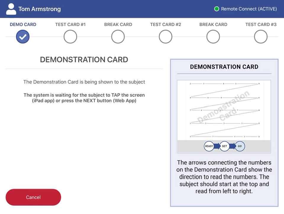 How to Administer Remote K-D Test (iOS) - King Devick Support